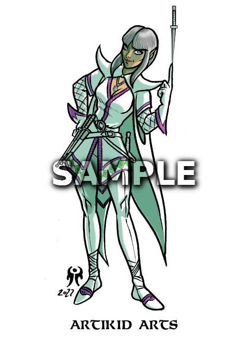 Elf Assassin - Artikid Arts | Fantasy Stock Art | DriveThruRPG