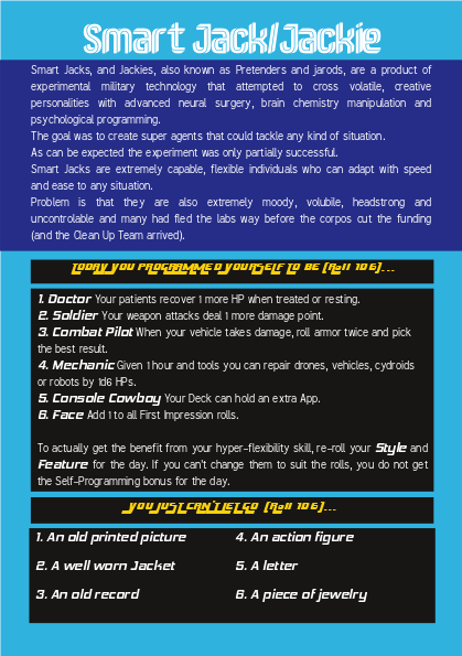 Smart Jack/Jackie, a CY_BORG class - Artikid Arts | CY BORG supplements ...