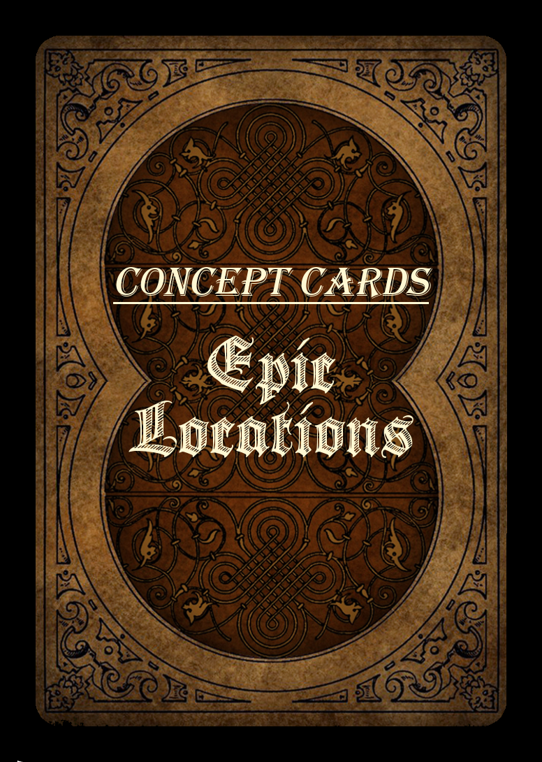 Concept Cards - Epic Locations - Artemis Games | Concept Cards ...