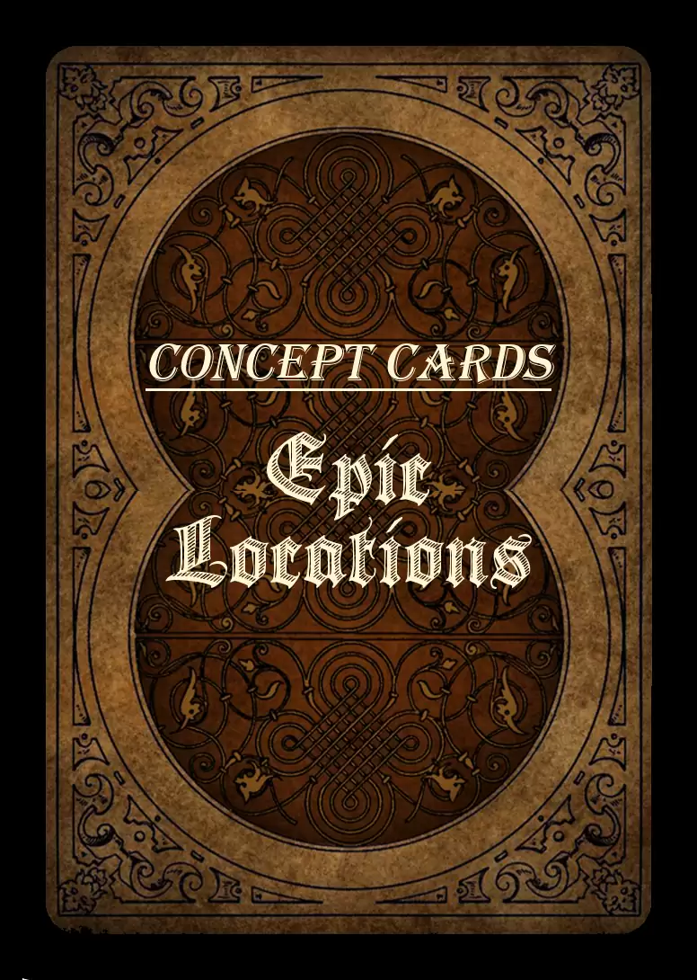 Concept Cards - Epic Locations - Artemis Games | Concept Cards ...