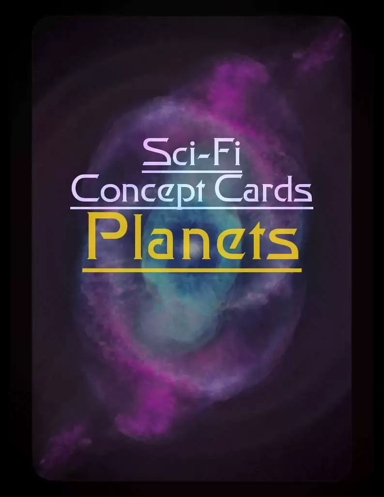 Sci-Fi Planets - Concept Cards - Artemis Games | Concept Cards | DriveThruRPG