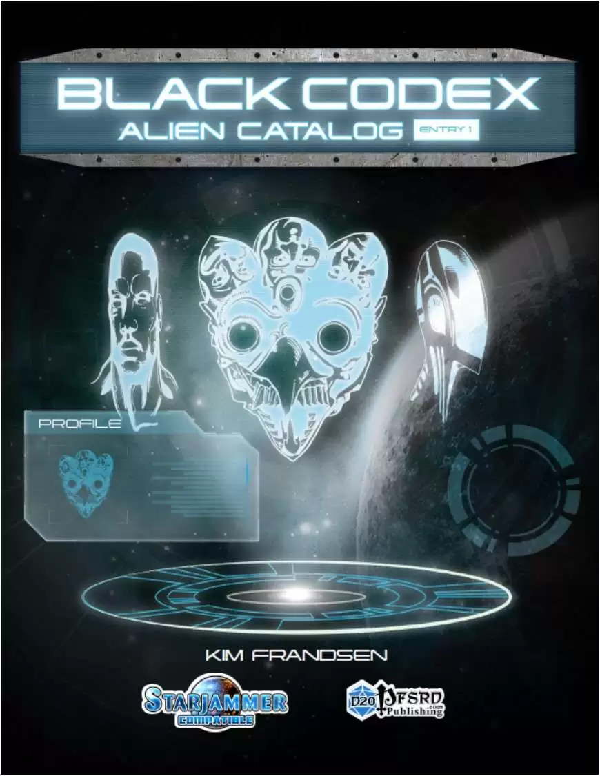 The Black Codex - Alien Catalog Entry 1 - d20pfsrd Publishing ...