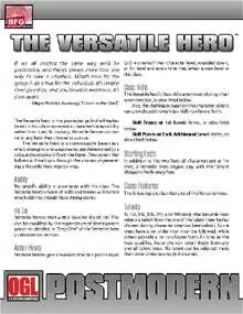 POSTMODERN: The Versatile Hero - Big Finger Games | Postmodern ...