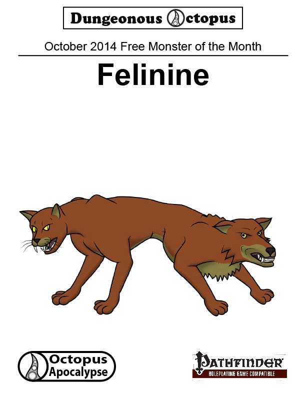 14-10 Free Monster of the Month: Felinine - Octopus Apocalypse ...