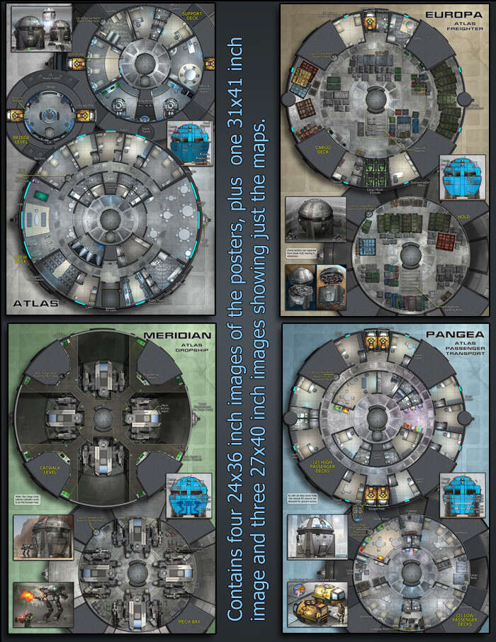 0-hr: Atlas Poster Images - 0-hr | Map Poster Images | DriveThruRPG