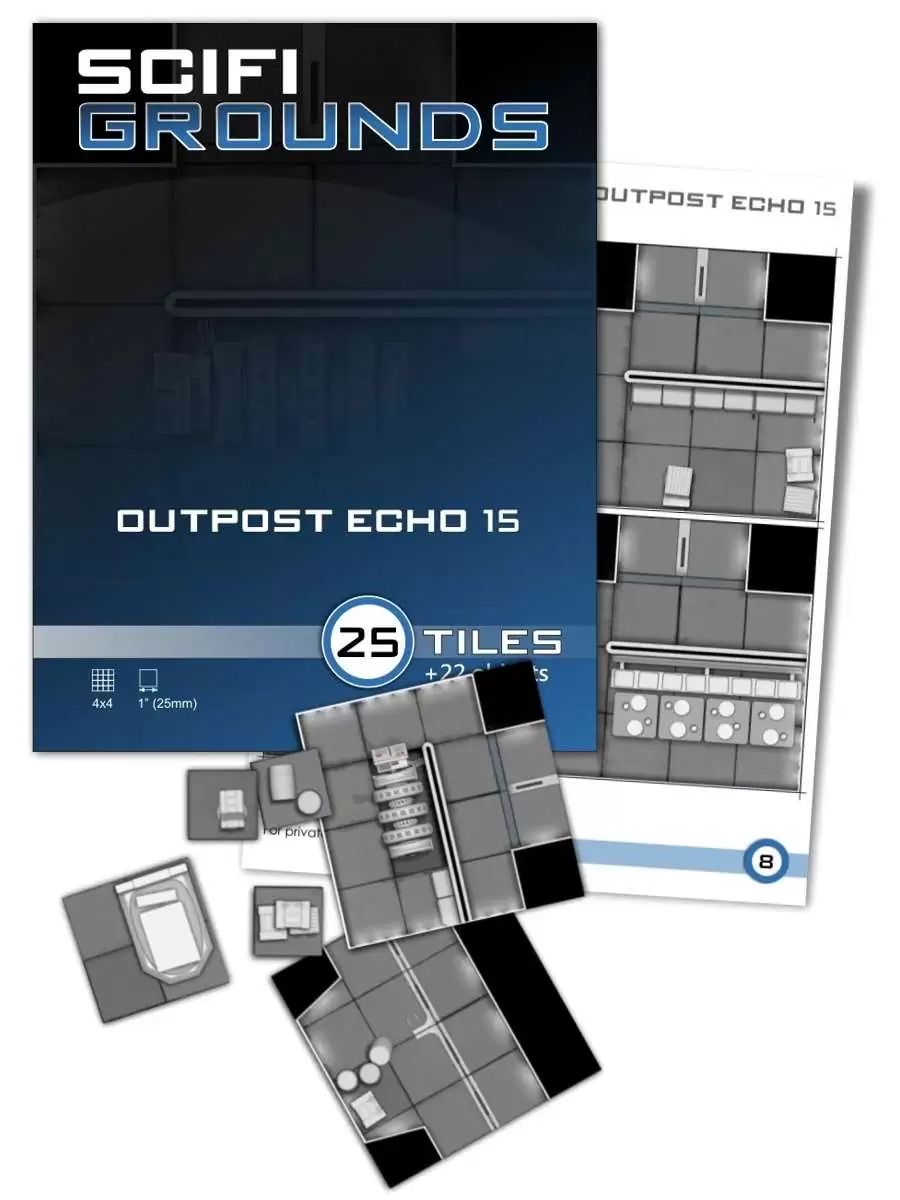 SCI-FI Grounds - Outpost Echo 15 - Sci-Fi Grounds | DriveThruRPG