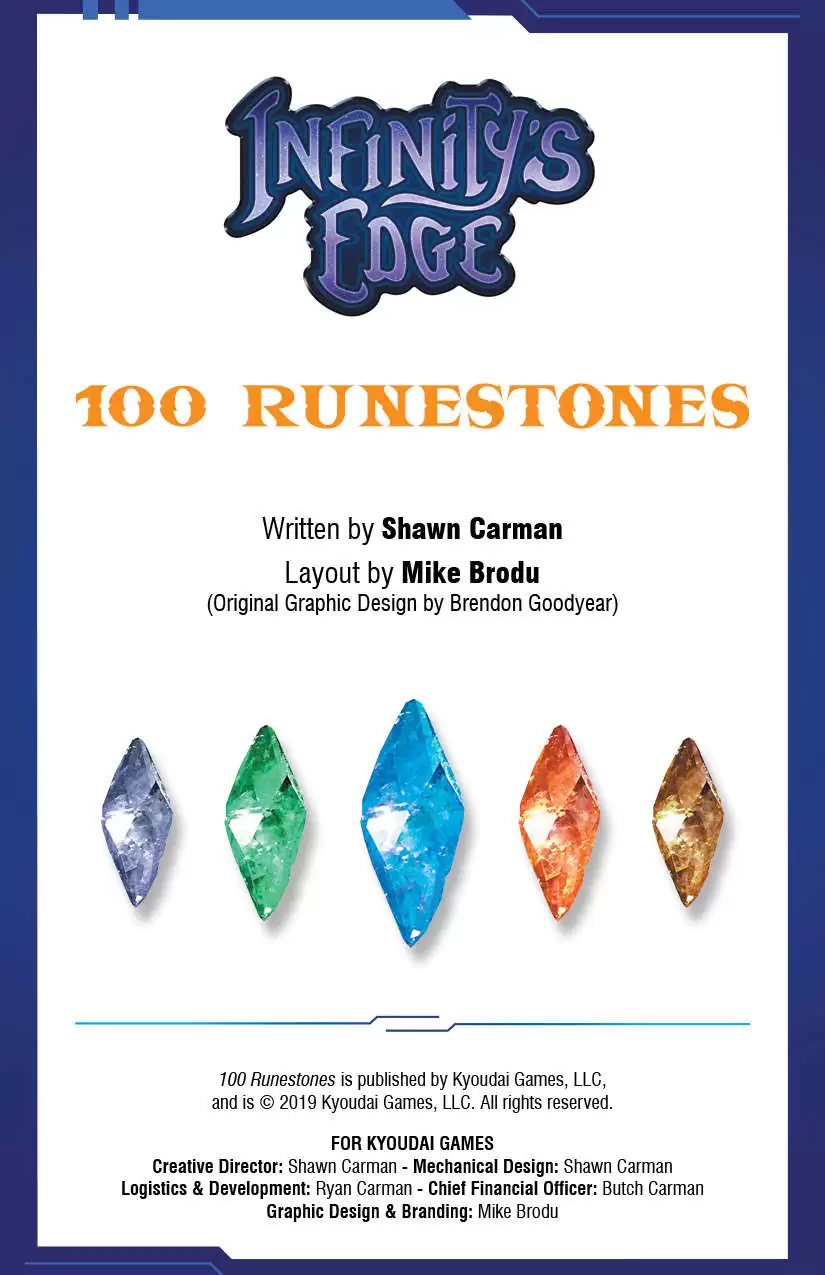Infinity's Edge: 100 Runestones - Kyoudai Games | Infinity's Edge ...