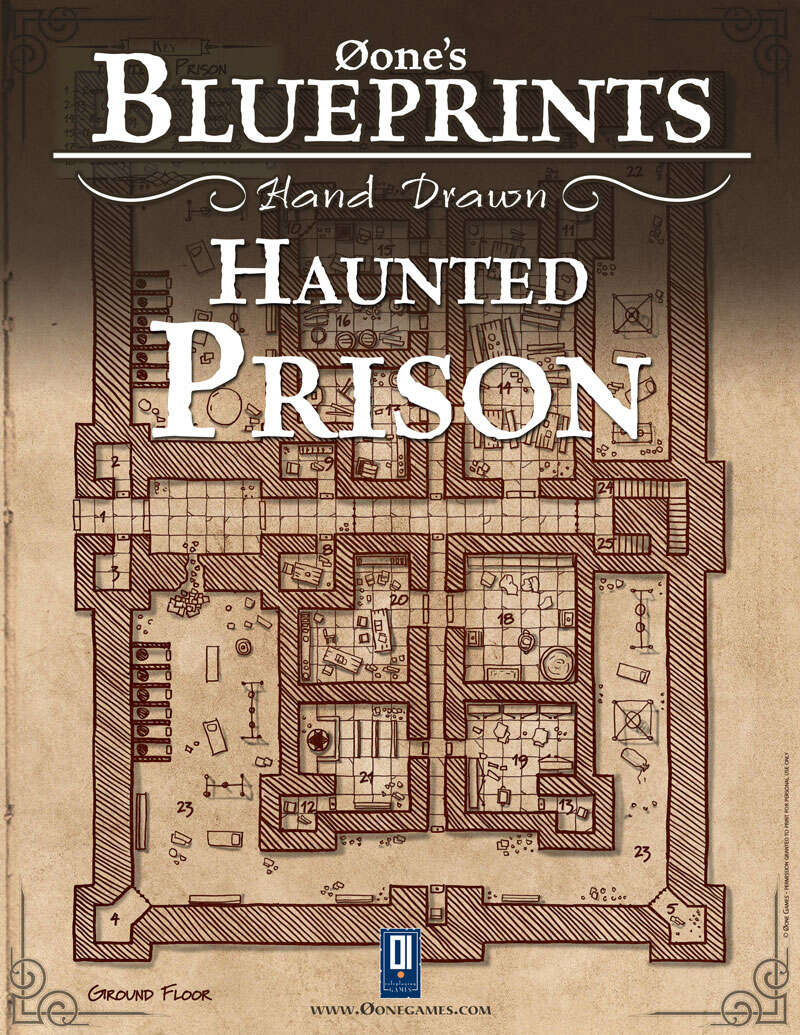 0one's Blueprints Hand Drawn - Haunted Prison - 0one Games | 0one's ...