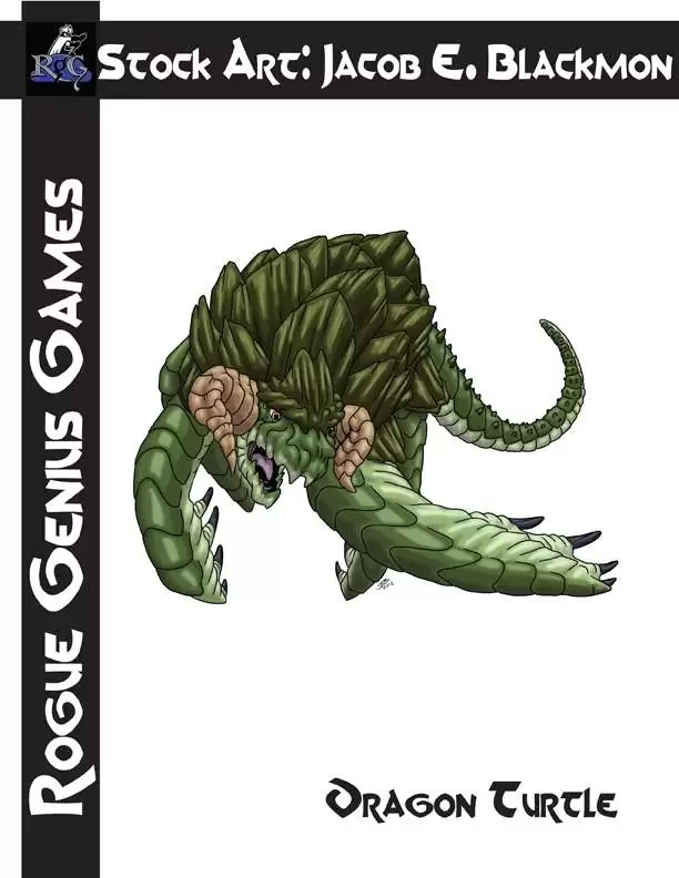 Stock Art: Blackmon Dragon Turtle - Rogue Genius Games | Stock Art ...