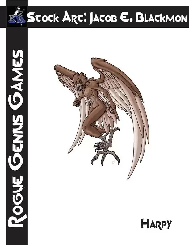 Stock Art: Blackmon Harpy - Rogue Genius Games | Stock Art | DriveThruRPG