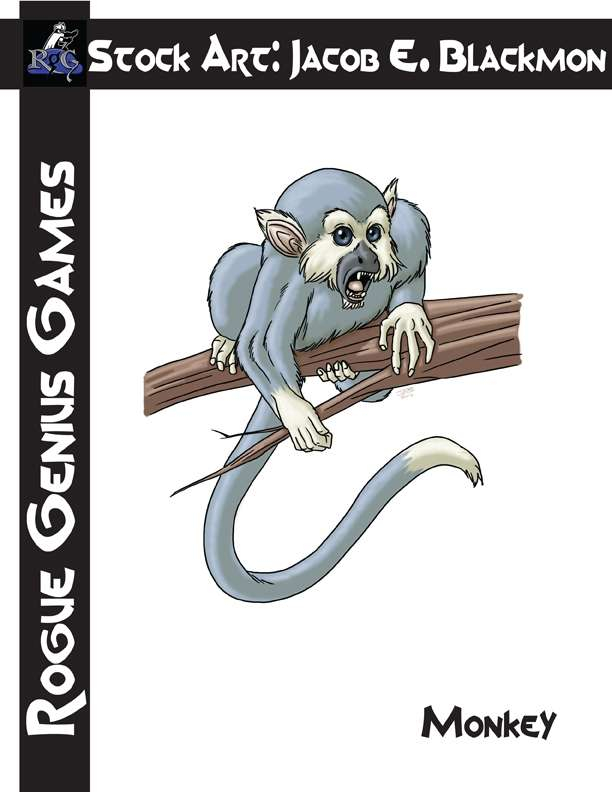 Stock Art: Blackmon Monkey - Rogue Genius Games | Stock Art | DriveThruRPG