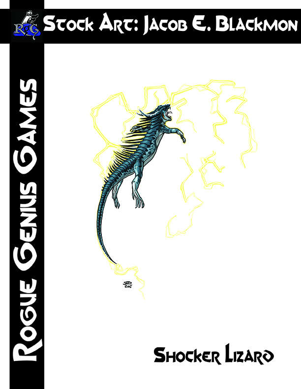 Stock Art: Blackmon Shocker Lizard - Rogue Genius Games | Stock Art ...