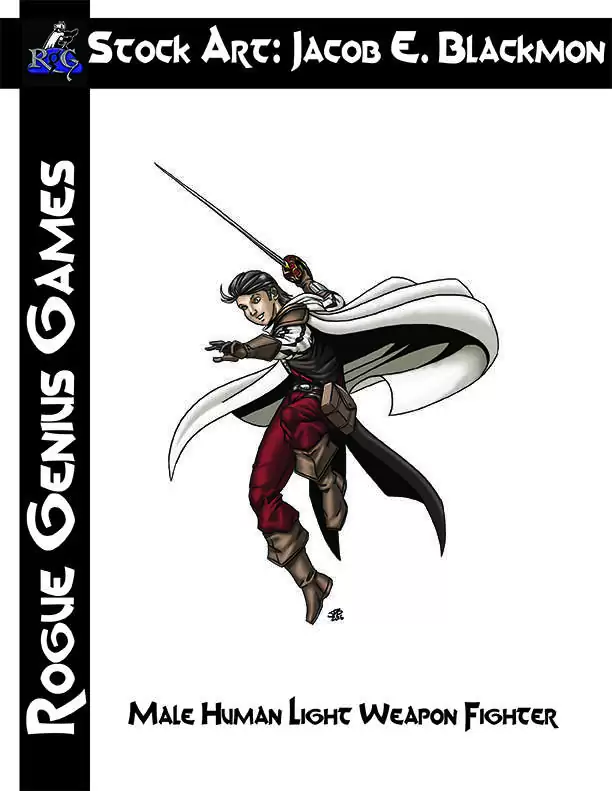 Stock Art: Blackmon Male Human Light Weapon Fighter - Rogue Genius ...