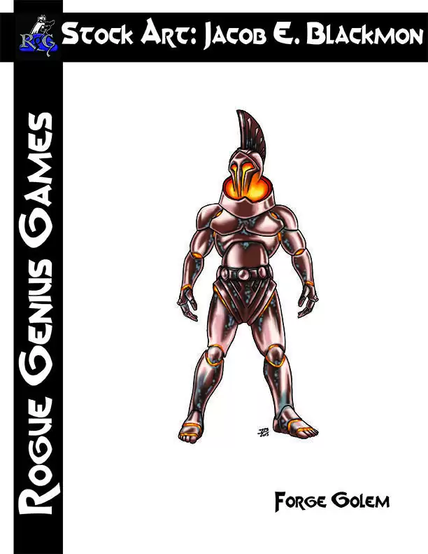 Stock Art: Blackmon Forge Golem - Rogue Genius Games | Stock Art ...
