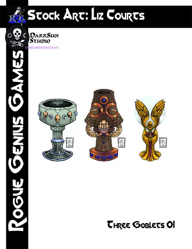 Stock Art: Courts Three Goblets 01 - Rogue Genius Games | Stock Art ...