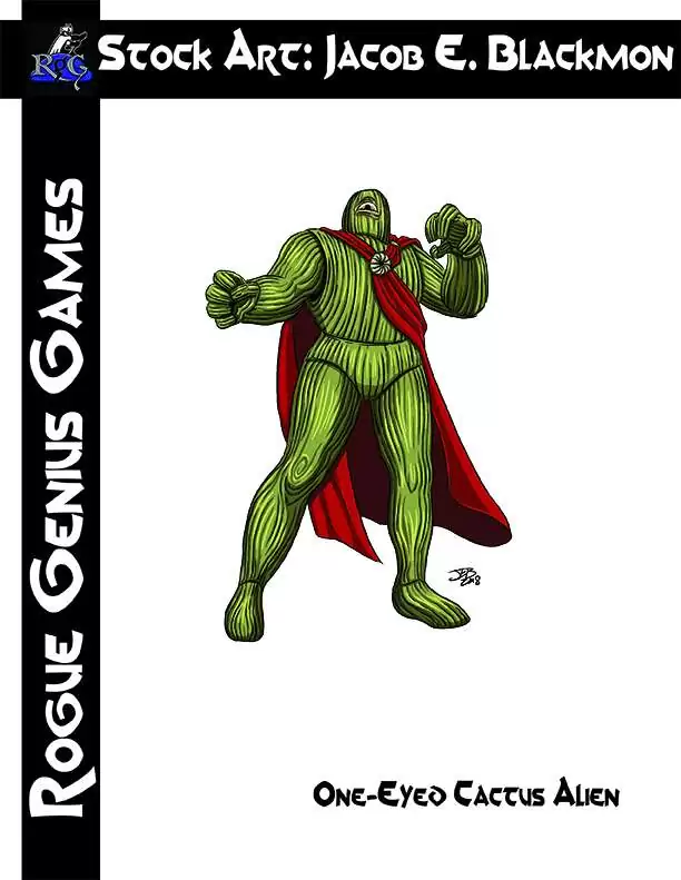 Stock Art: Blackmon One-eyed Cactus Alien - Rogue Genius Games | Stock ...
