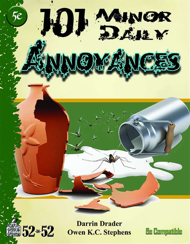 101 Minor Daily Annoyances 5e - Rogue Genius Games | 5e | DriveThruRPG