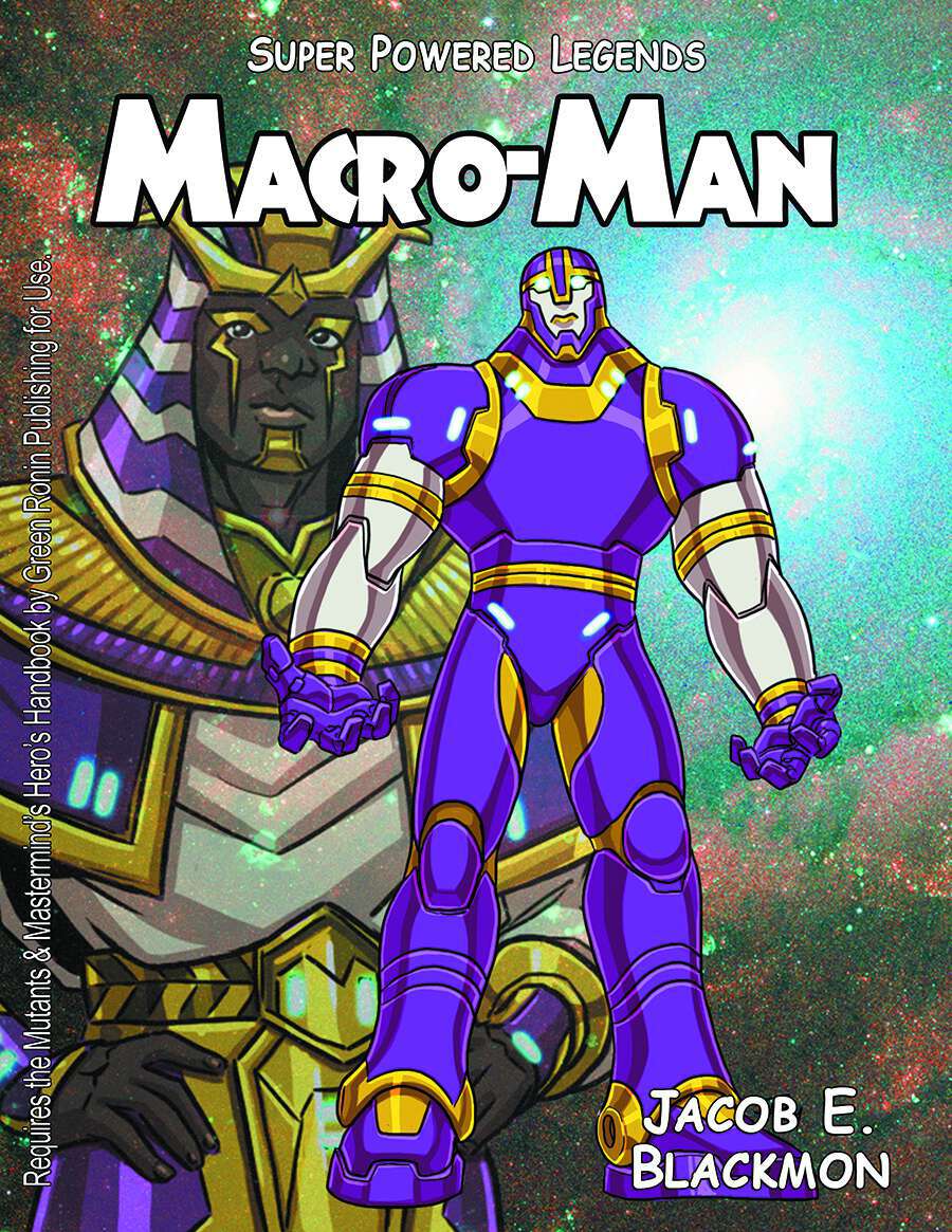 Super Powered Legends: Macro-Man - Rogue Genius Games | M&M | DriveThruRPG