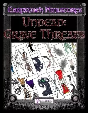 Cardstock Miniatures: Undead—Grave Threats - Rogue Genius Games | Paper ...