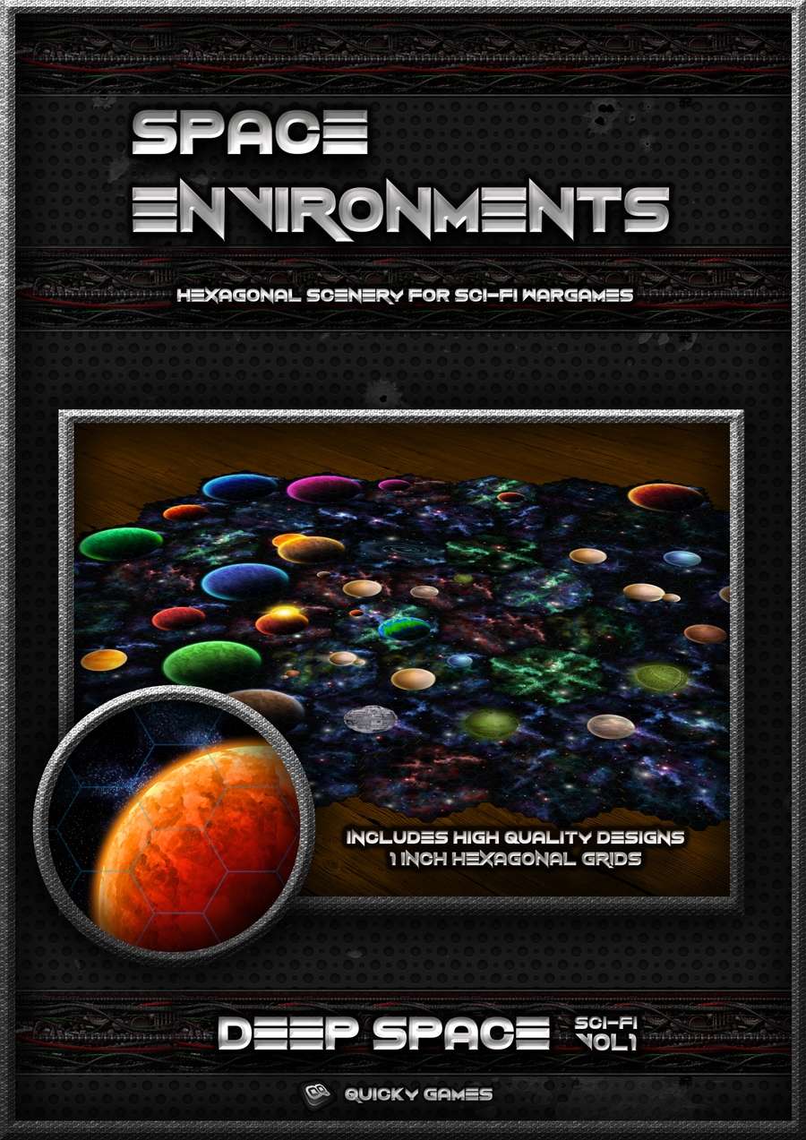 Space Environment Deep Space Hexagonal Tile Set vol1 - Quicky Games ...
