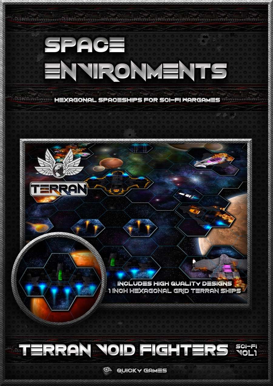Space Environment Terran Void Fighter spaceship set - Quicky Games ...