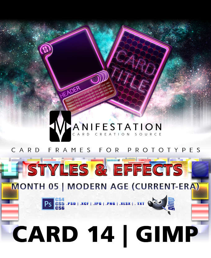 Card 14 - Styles & Effects (Modern Age) Gimp | Card Design Border for ...