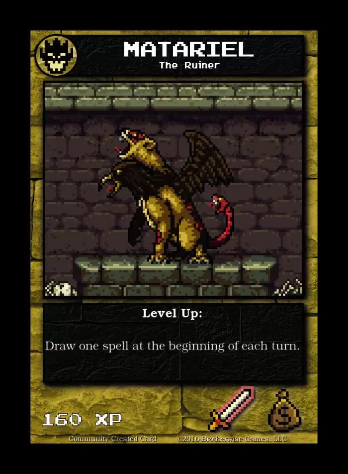 Matariel - Custom Card - Brotherwise Games | Boss Monster Community ...