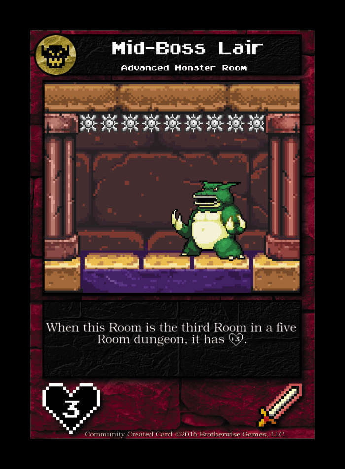 Mid-boss Lair - Custom Card - Brotherwise Games | Boss Monster ...