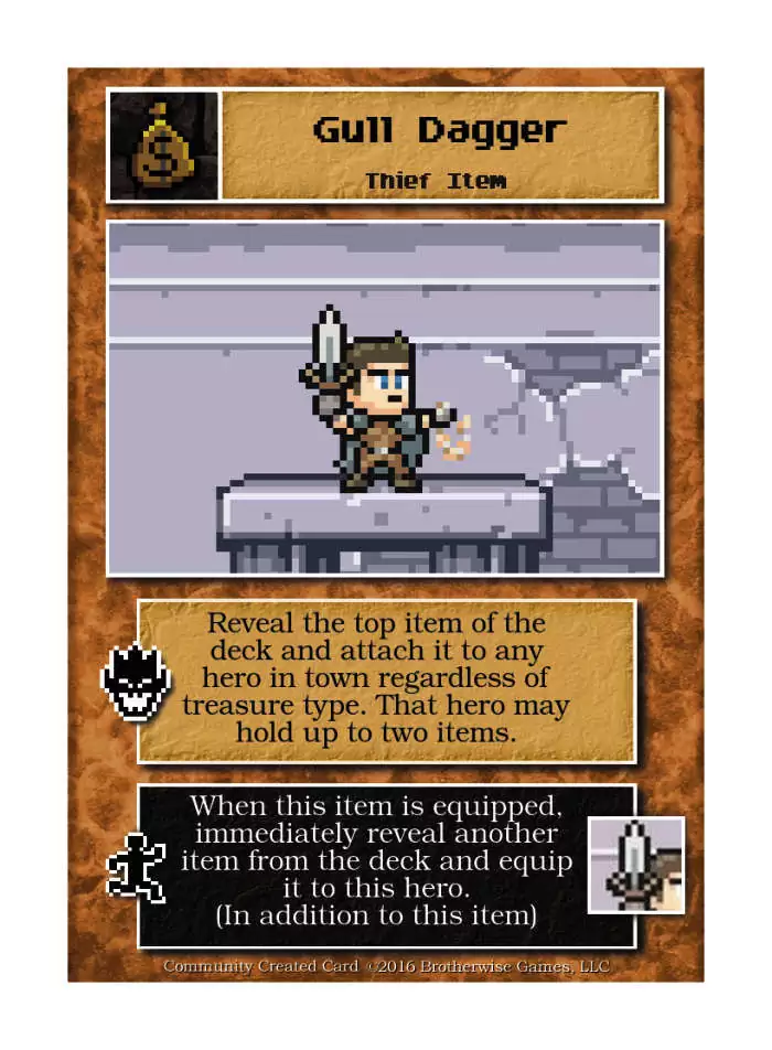 Gull Dagger - Custom Card - Brotherwise Games | Boss Monster Community ...