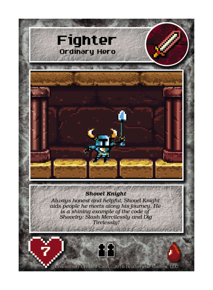 Shovel Knight - Custom Card - Brotherwise Games | Boss Monster ...