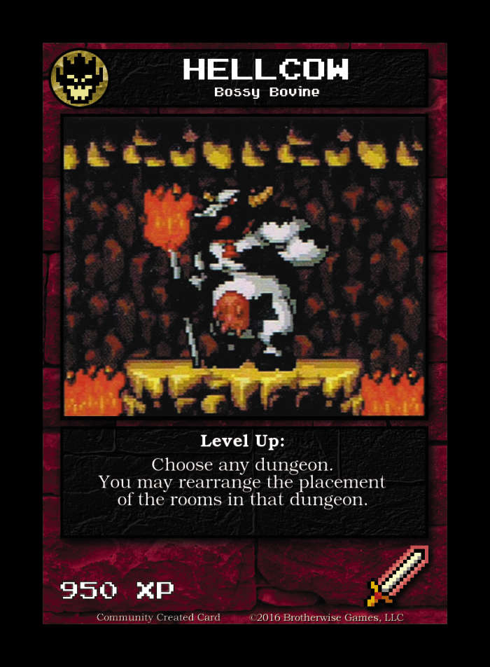 Hellcow - Custom Card - Brotherwise Games | Boss Monster Community ...