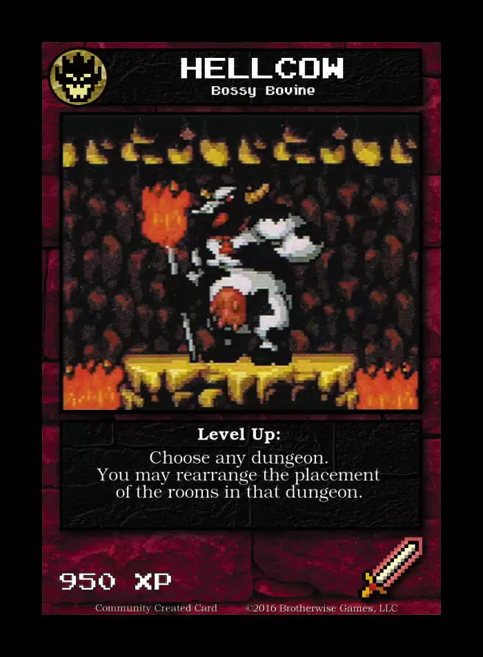 Hellcow - Custom Card - Brotherwise Games | Boss Monster Community ...