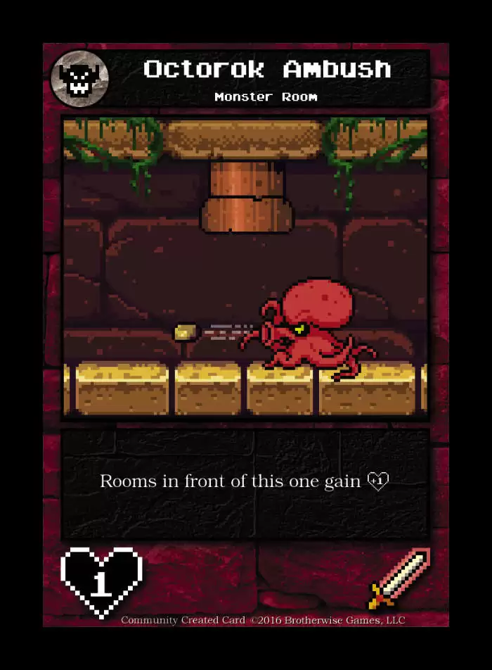 Octorok Ambush - Custom Card - Brotherwise Games | Boss Monster ...