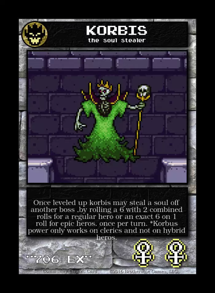 Korbis - Custom Card - Brotherwise Games | Boss Monster Community ...