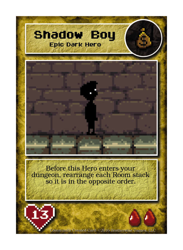 Shadow Boy - Custom Card - Brotherwise Games | Boss Monster Community ...