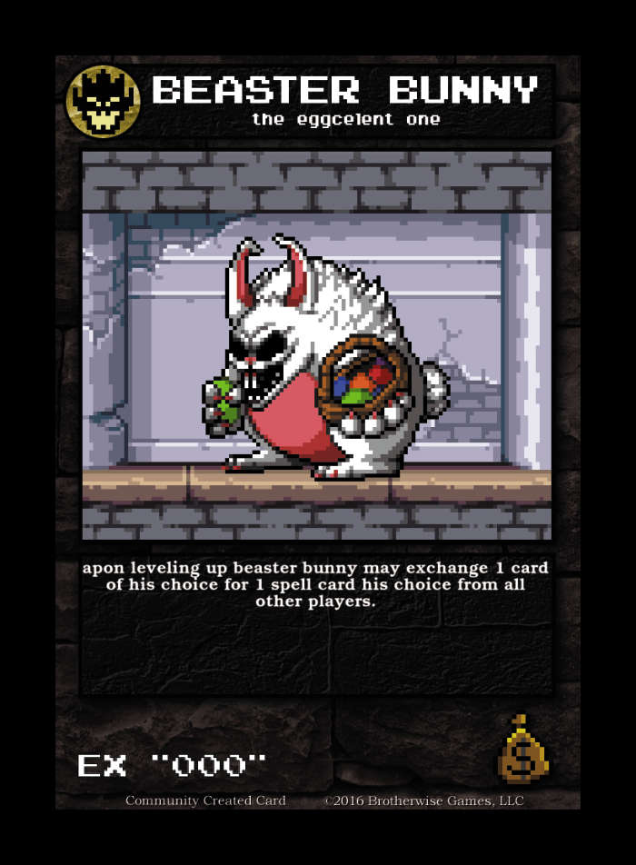 Beaster Bunny - Custom Card - Brotherwise Games | Boss Monster ...