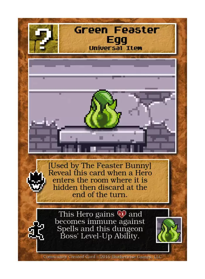 Green Feaster Egg - Custom Card - Brotherwise Games | Boss Monster ...