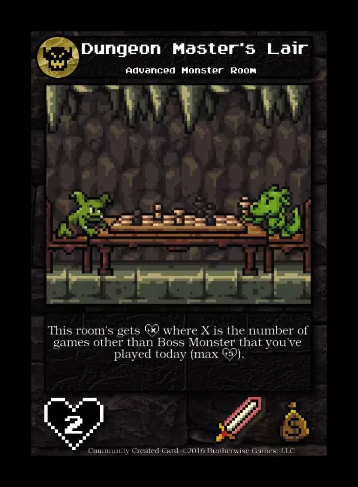 Dungeon Master's Lair - Custom Card - Brotherwise Games | Boss Monster ...
