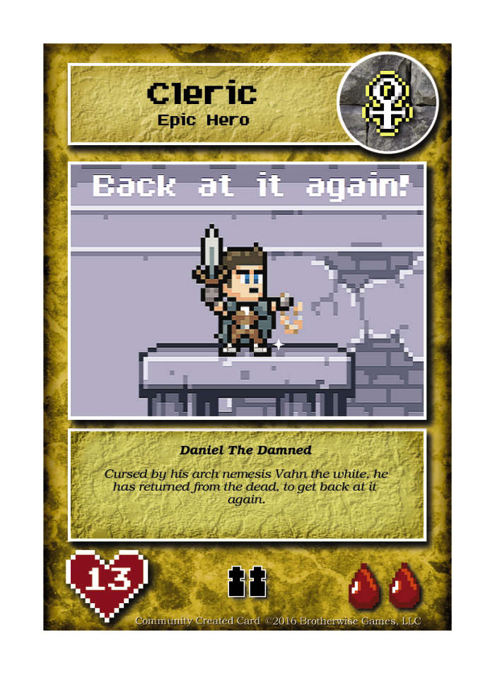 Daniel The Damned! - Custom Card - Brotherwise Games | Boss Monster ...