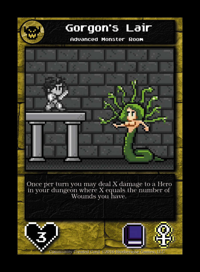 Gorgon's Lair - Custom Card - Brotherwise Games | Boss Monster ...