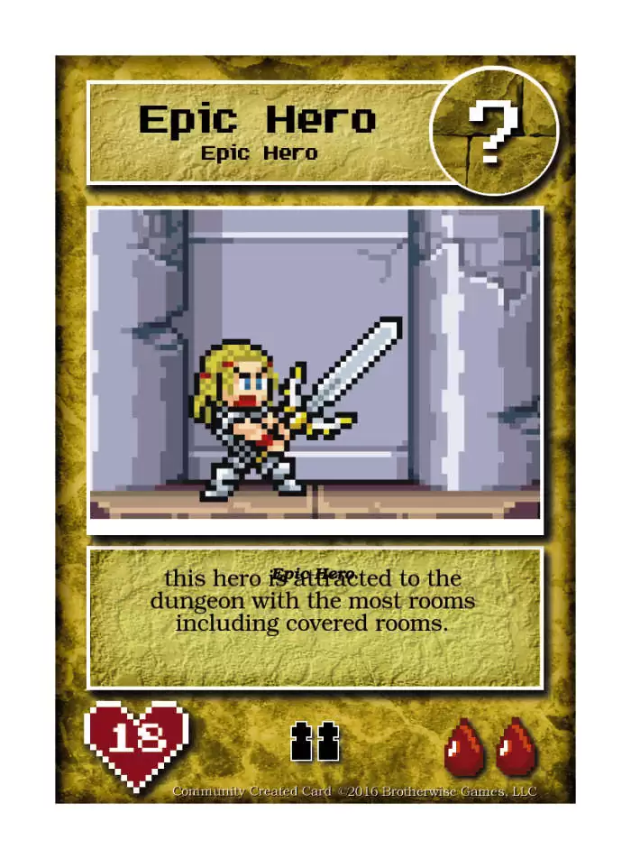 Epic Hero - Custom Card - Brotherwise Games | Boss Monster Community ...