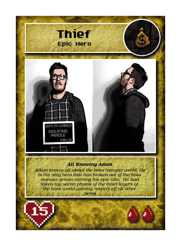 All Knowing Adam - Custom Card - Brotherwise Games | Boss Monster ...