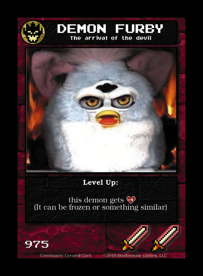 Demon Furby - Custom Card - Brotherwise Games | Boss Monster Community ...