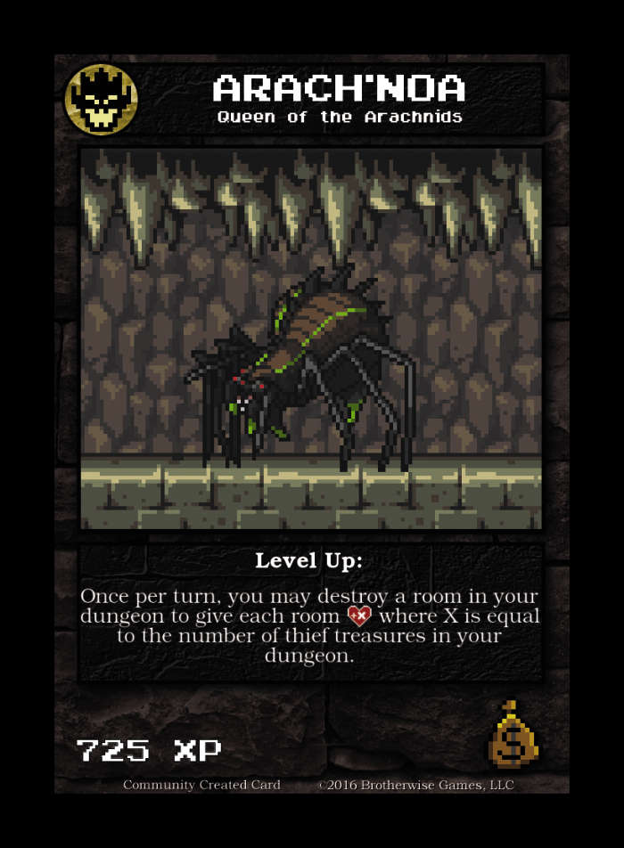 Arach'noa - Custom Card - Brotherwise Games | Boss Monster Community ...