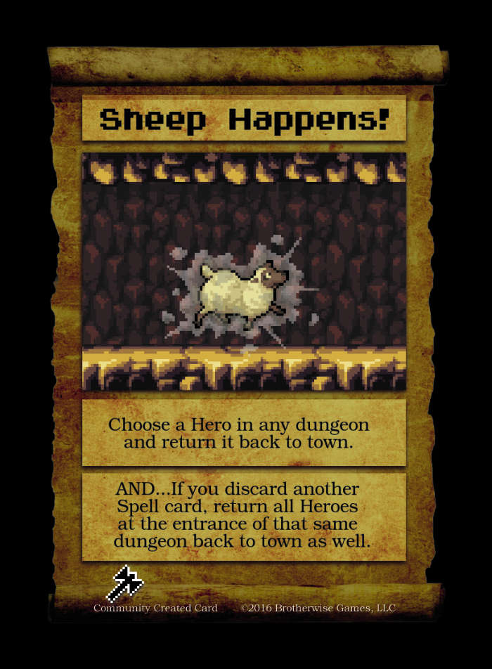 Sheep Happens! - Custom Card - Brotherwise Games | Boss Monster ...