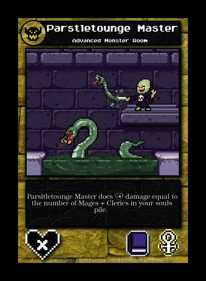 Parstletounge Master - Custom Card - Brotherwise Games | Boss Monster ...