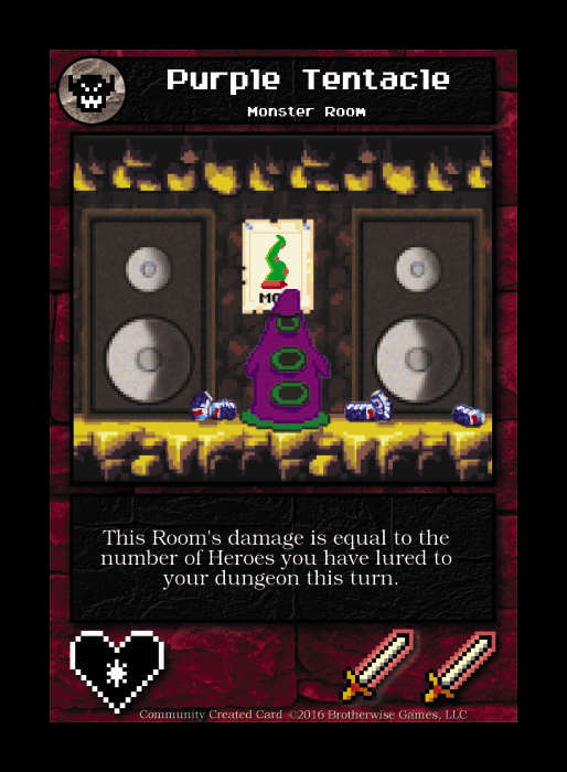 Purple Tentacle - Custom Card - Brotherwise Games | Boss Monster ...