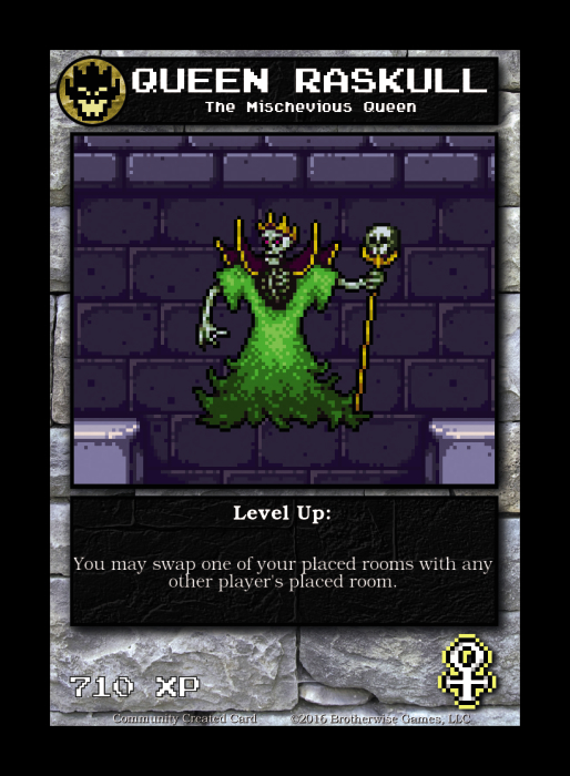 Queen Raskull - Custom Card - Brotherwise Games | Boss Monster ...