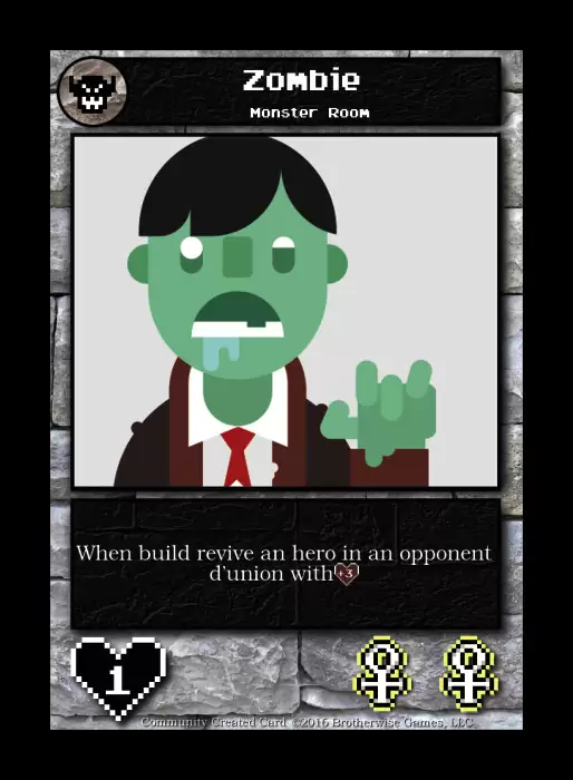 Zombie - Custom Card - Brotherwise Games | Boss Monster Community ...