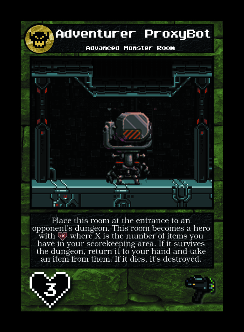 Adventurer Proxybot - Custom Card - Brotherwise Games | Boss Monster Community Created Cards ...